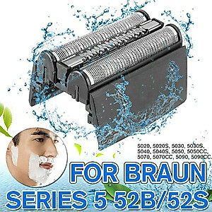 Economical Shavers Replacement Foil and Trimmer Head Cassette for Braun 5020, 5020s, 5030, 5030s, 5040, 5040s, 5050, 5050cc, 5070, 5070cc, 5090, 5090cc