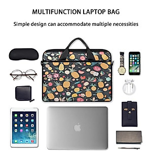 Fruits Pineapple Laptop Computer Bag Waterproof Shoulder Messenger Bag 13-15 inch Durable Laptop Tote Bag with Shoulder Strap Handle Lightweight Crossbody Briefcase