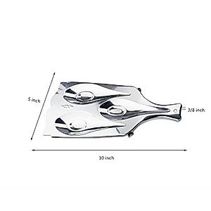 Stainless Spoon Rest,Spoon Rests,Sturdy and Durable Stainless Steel Spoon Rests for Kitchen