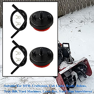 AILEETE 951-10639A Primer Bulb with Fuel Line for MTD Craftsman Troy-Bilt Ryobi Bolens Lawn-Boy Yard Machines Snowblower 751-10639, Replaces Tecumseh 570682A Primer Bulb (Pack of 2)