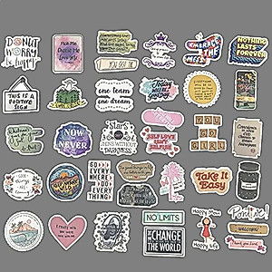 235 pcs Inspirational Words Stickers, Motivational Quote Stickers for Teens and Adults Trendy Vinyl Positive Stickers