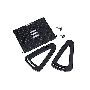 Ywbtflul Foot Rest for Under Desk at Work, Ergonomic 6 Heights Adjustable Footrest with Massage Roller, Portable Under Desk Foot Stool for Home,Office, Black