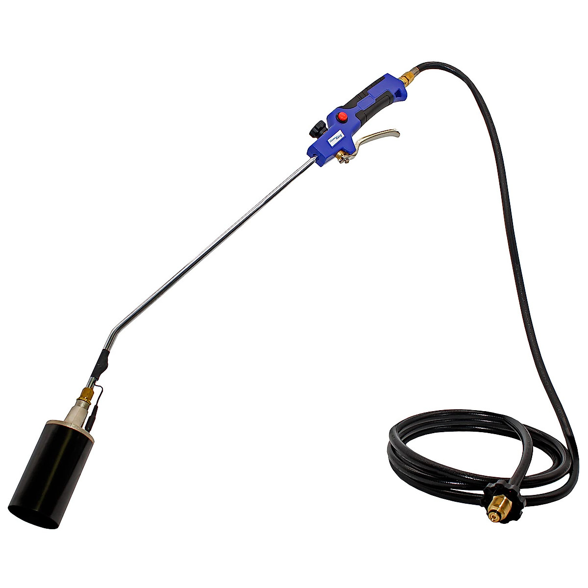 Flame King Propane Torch Kit Heavy Duty Weed Burner, 340,000 BTU (Self Igniting) + Flame King YSNPQ810CGA Propane Torch Weed Burner with Integrated Lighter