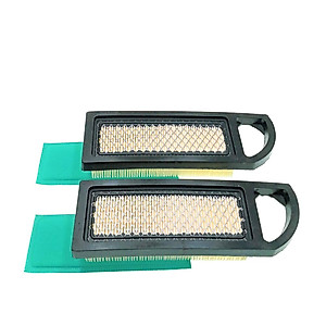 MOWFILL 2 Pack 697153 Air Filter Replace for BS 697014 697634 698083 794422 795115 797008 OEM Air Cleaner Cartridge with 697015 Pre Filter Fits Lawn Mower Air Cleaner Element