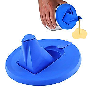 Paint Can Lid Cover and Pouring Spout for 1-Quart Containers, 1 Pack - Secure Seal with Built-in Spout to Pour Paint Easy, Prevents Messes, Spills, Drips, Splatter - Paint Storage Lid