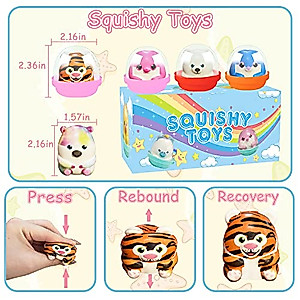 20 PACK Party Favors for Kids Filled with Squishy Toys,Birthday Goodie Bag Stuffers,Kids Classroom Prizes, Pinata Stuffers,Carnival Prizes,Treasure Box Toys for Boys & Girls