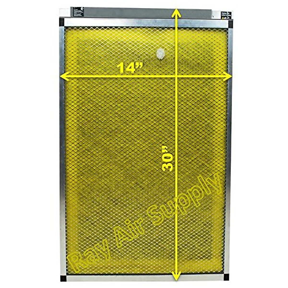 RAYAIR SUPPLY 14x30 MicroPower Guard Air Cleaner Replacement Filter Pads (3 Pack) Yellow