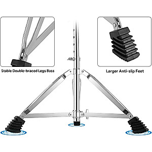 LeSage Adjustable Drum Throne for Kids Drum Stool Adjustable Height Drummer Seat Drum Set Chair for Adults Musicians Stool with Anti-Slip Feet