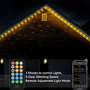Outdoor String Lights with Dimmer App Control, 50Ft Patio Lights Waterproof Shatterproof G40 Globe 25 Led Bulbs 2000K, Connectable Christmas Hanging Light Timer Remote for Indoor Outside Porch Party