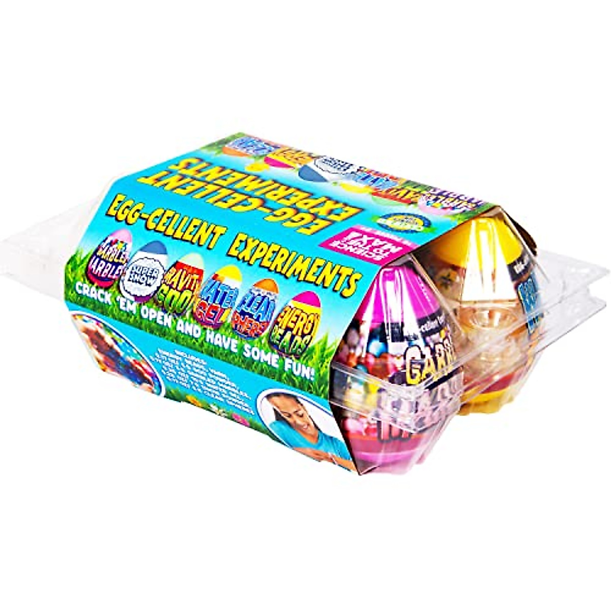 Be Amazing! Toys Egg-Cellent Experiment - 6 Pack Science Experiments for Children- Egg-Shaped Activity Kit for Boys and Girls - Easter Party Favor or Basket Stuffer - STEM for Kids 8+
