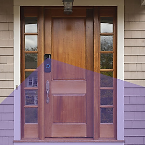 Adhesive Door Mount Compatible with Blink Video Doorbell, No-Drill Mounting Bracket, Accessories for Blink Doorbell Security System - Black