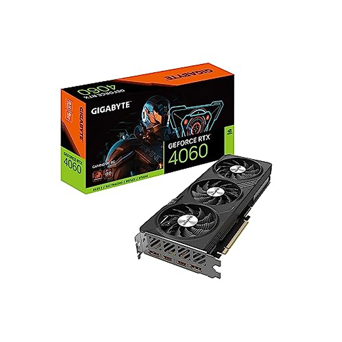 Gigabyte GeForce RTX 4060 Gaming OC 8G Graphics Card, 3X WINDFORCE Fans, 8GB 128-bit GDDR6, GV-N4060GAMING OC-8GD Video Card