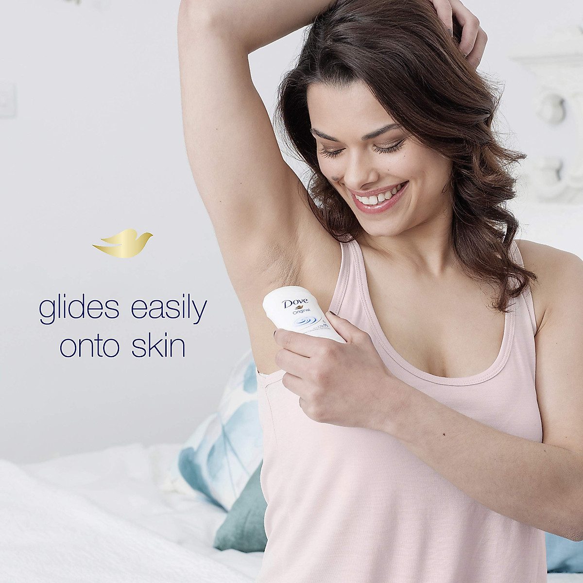 Dove Invisible Solid Antiperspirant Deodorant Stick for Women, Original Clean, For All Day Underarm Sweat and Odor Protection 2.6 Ounce (Pack of 6)