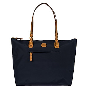 Bric's Sportina X-Bag - Large Tote Bag - 3-Way Shopper Shoulder Bag - Designer Handbag for Travel and Work, Navy