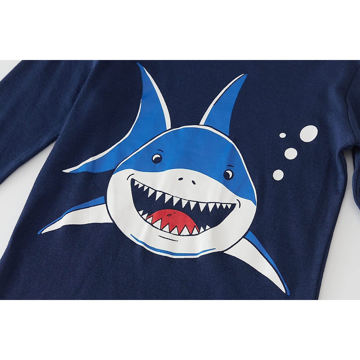 Boys Pajamas Set Shark 100% Cotton Long Sleeve Toddler Kids Pjs 2 Piece Children Sleepwear Size 6t