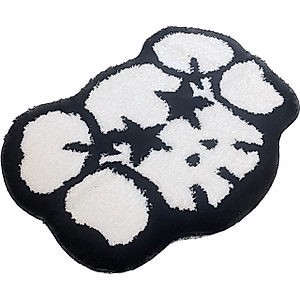 LUXAPE Ka-ws Rug - Bape Star Rug - Hypebeast Room Decor - Handmade & Premium- 27in W * 20in L (70 * 50cm) - Ka-ws Design - Hypebeast Rug - Preppy Decor - Bape Rug - Luxape Rug (Kawed)