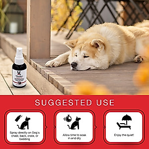 Warren London Premium Essential Oil All Natural Dog Calming Spray, Relaxes and Provides Anti-Anxiety Relief for Hyper Active Dogs | Made in USA