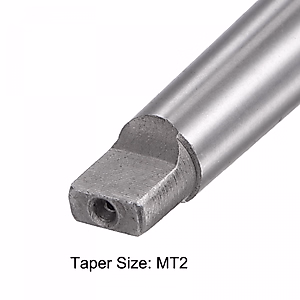 uxcell 22.5mm High-Speed Steel Twist Bit Extra Long Drill Bit with MT2 Morse Taper Shank, 260mm Overall Length