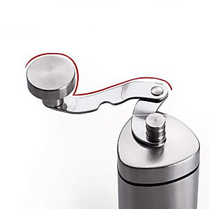 Espresso Manual Coffee Stainless Steel Burr Coffee With Foldable Handle, Triangle Kitchen Hand Coffee Bean for Home and Kitchen, Office Coffee Grinders
