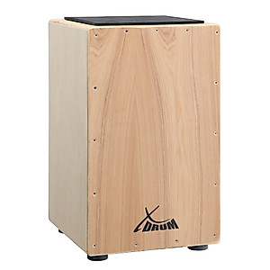 XDrum Primero Cajon Natural including Pocket (Snare Sound, Box Drum, Drum Box, Wood, including Gig Bag and Allen Key)