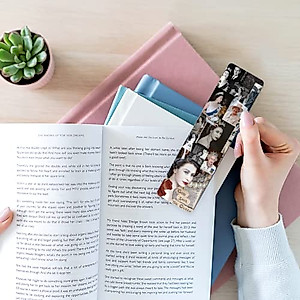 Bookmarks Metal Ruler Queen Measure Elizabeth Bookography Bookworm Reading Tassels for Book Bibliophile Gift Reading Christmas Ornament Markers