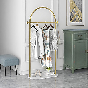 Modern Clothes Rail，Clothing Garment RacksClothes Rack with Iron Brackets and Marble Base, Tall Clothing Racks for Bedroom(Size:50 * 33 * 170CM,Color:D)