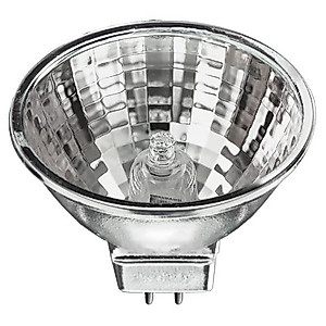 GE 20859 - 35 Watt Halogen Light Bulb - MR16 - ConstantColor Precise - FMW Flood - Glass Face - 5,000 Life Hours - 12 Volt