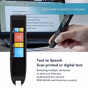 C Pen Text, PDAs Handhelds WiFi Light Weight Pen Reader Support 112 Languages Digital Reader Pen LCD Touch Screen Pen Scanner for Study Reading Exam Dyslexia Differences Tests Meet