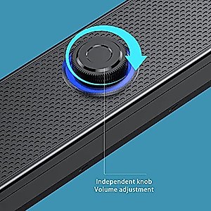 MEGCCR Bluetooth Small Speaker Subwoofer, Built-in Bluetooth 5.0 Chip, Immersive Sound Experience, Dual Speakers, Laptop Multimedia Can Be Wired or Bluetooth Mode for Outdoor Wireless Use