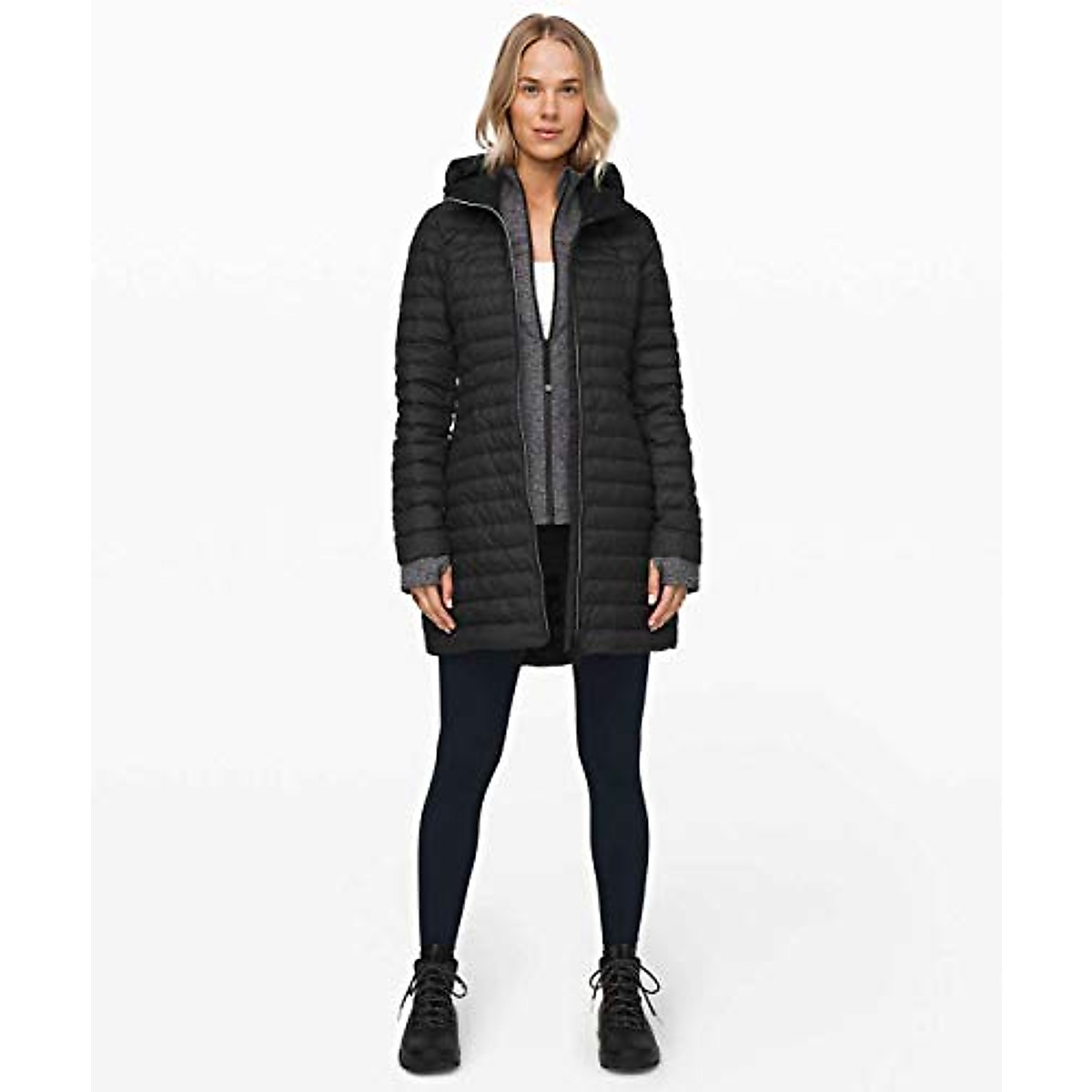 LULULEMON Pack it Down Jacket Long Sz 4 (Black)