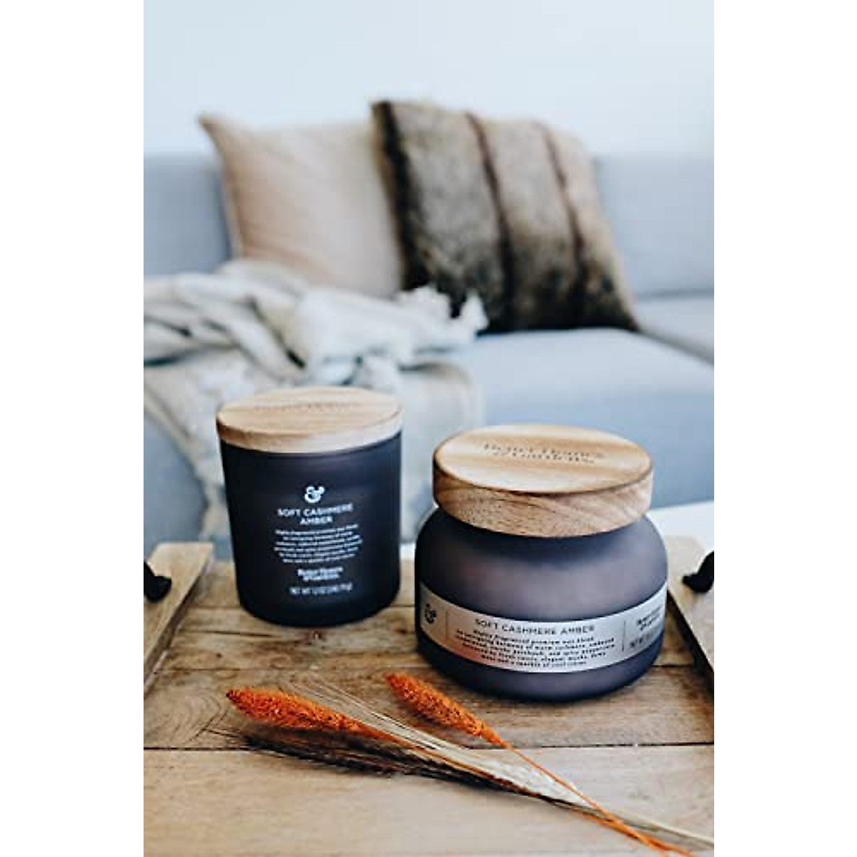 Better Homes & Gardens. 18oz Scented Candle, Soft Cashmere Amber 2-Pack, 34658