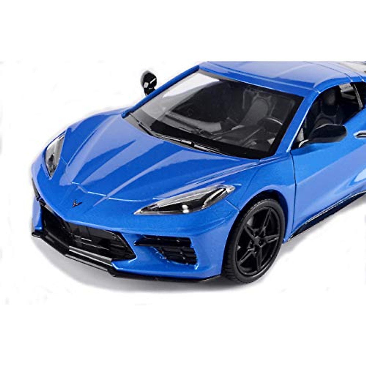 Motormax 2020 Chevrolet Corvette C8 Stingray Blue Metallic Timeless Legends 1/24 Diecast Model Car 79360