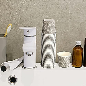 100 Count 3 oz Disposable Coffee Cups Disposable Espresso Cups Small Paper Cups 3 oz Cups for Coffee Tea Cocoa Juice Mini Disposable Paper Cups for Cafes Offices and Home