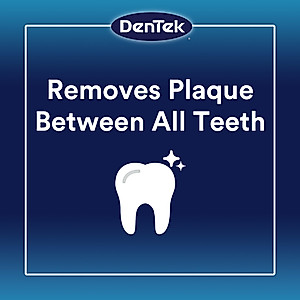 DenTek Complete Clean Easy Reach Floss Picks, No Break & No Shred Floss, 75 Count