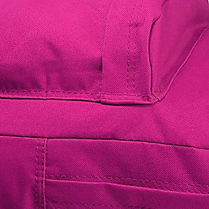 K-Cliffs Classic Bookbag Basic Backpack Simple School Book Bag Casual Student Daily Daypack 18 Inch with Curved Shoulder Straps Hot Pink