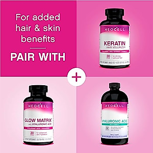 NeoCell Hair, Skin and Nails Beauty Builder With Collagen, Biotin and Vitamin C, Includes Antioxidants, Gummy, Lemon, 60 Count, 1 Bottle