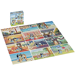 Bluey 12-Pack of Jigsaw Puzzles for Families, Kids, and Preschoolers Ages 4 and Up