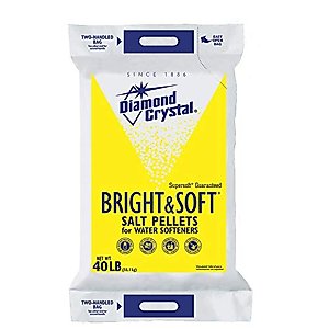 Diamond Crystal Bright and Soft Water Softener Salt Pellets,White