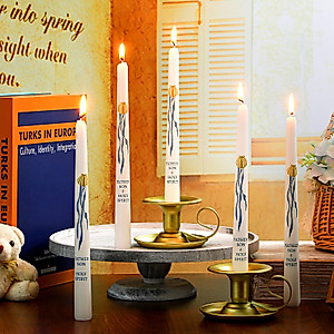 Conelist 6 Baptism Candle 2 Candle Holder Velas para Bautizo Catholic Baptism Gifts Religious Baptismal Taper Candle Baptism Baby Shower Favors Holy Communion Christening Favors