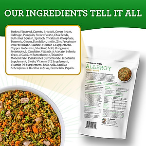 Dr. Harvey's Specialty Diet Allergy Turkey Recipe, Human Grade Dog Food for Dogs with Sensitivities and Allergies, Trial Size (5.5 Ounces)