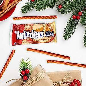 Twizzlers Cream Filled Licorice Candy Twists Full Size 2 Pack - Orange Pop Creamsicle Flavored Sticks Soft and Chewy Sweet Candy for Kids and Adults