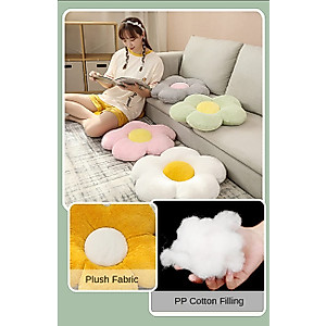 WYIKE Little Daisy Sofa Pillow Cute Flower Bay Window Cushion Sunflower Cushion Office Seat Cushion (Purple)