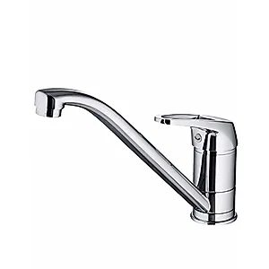 SJQKA-Faucet Copper chrome plated single stand, kitchen vertical faucet, dish basin, hot and cold faucet