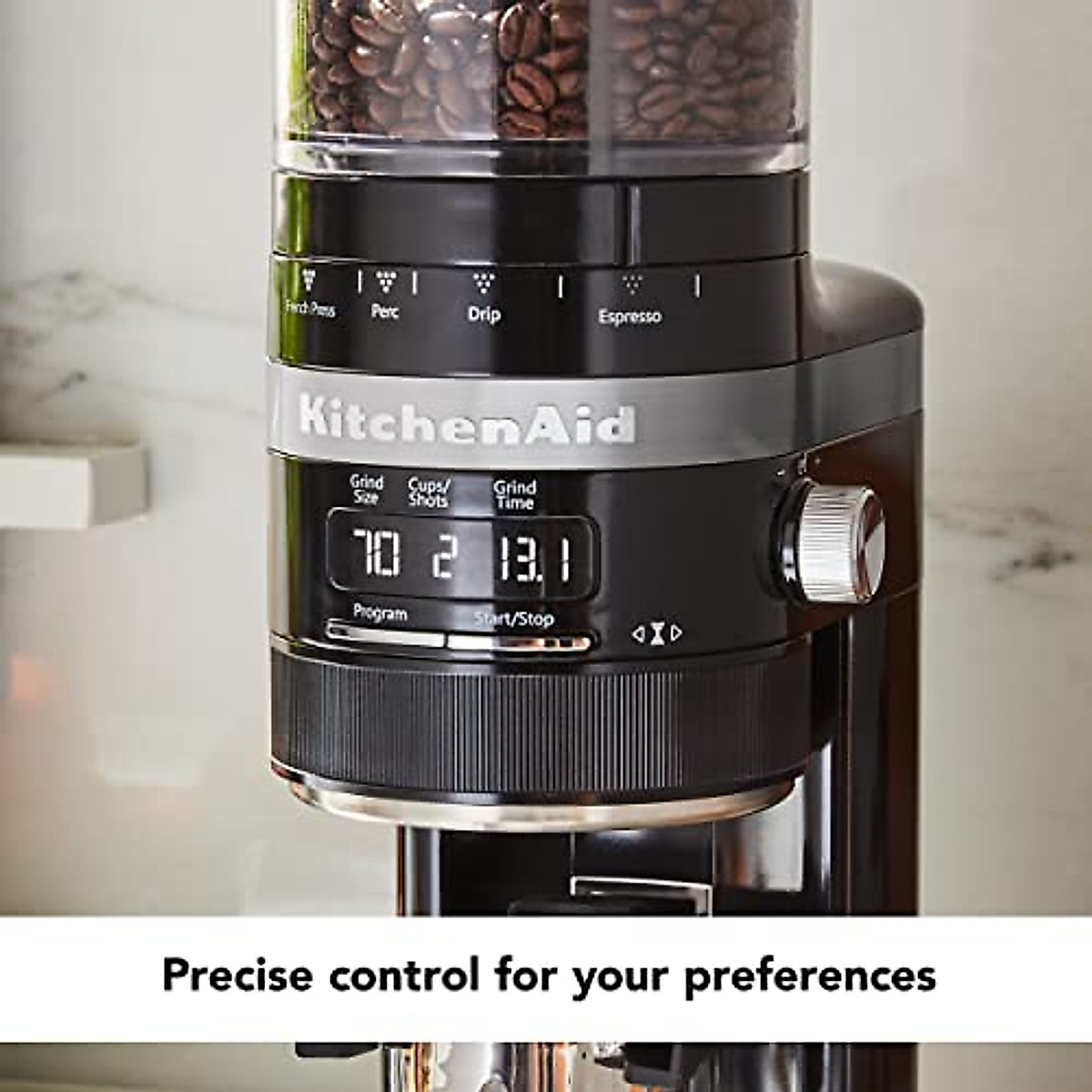 KitchenAid Burr Coffee Grinder - KCG8433,Onyx Black