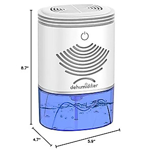 Dehumidifiers Small for Basements, Home Mini Dehumidifier Quiet for Bedrooms, 35OZ/1000ml Capacity Bathrooms Dehumidifier Portable for Closets, Dehumidifier Compact for RV, Offices, Kitchens