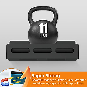 Mamajardin 5 Pack Magnetic Spice Rack for Refrigerator with Paper Towel Holde, Metal Spice Rack Organizers with 4 Moveable Hooks, Black Magnetic Shelf for Fridge Storage, Perfect Gifts