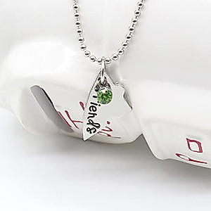Best Friends Forever and Ever 4 Piece Necklace, Bff Necklaces for 4 Girls Perfect Friendship Gifts ( Silver ), 29 x 3. 8 x 0. 5cm