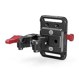 SmallRig Mini V Mount Battery Plate, V-Lock Mount Battery Plate with Crab-Shaped Clamp for Camera Power Supply - 2989