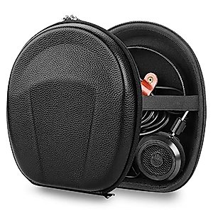 Geekria Shield Headphones Case Compatible with Grado SR325e, SR80, SR80e, SR80i, SR60, SR60i, SR60e, RS2, RS1 Case, Replacement Hard Shell Travel Carrying Bag with Cable Storage (Black)