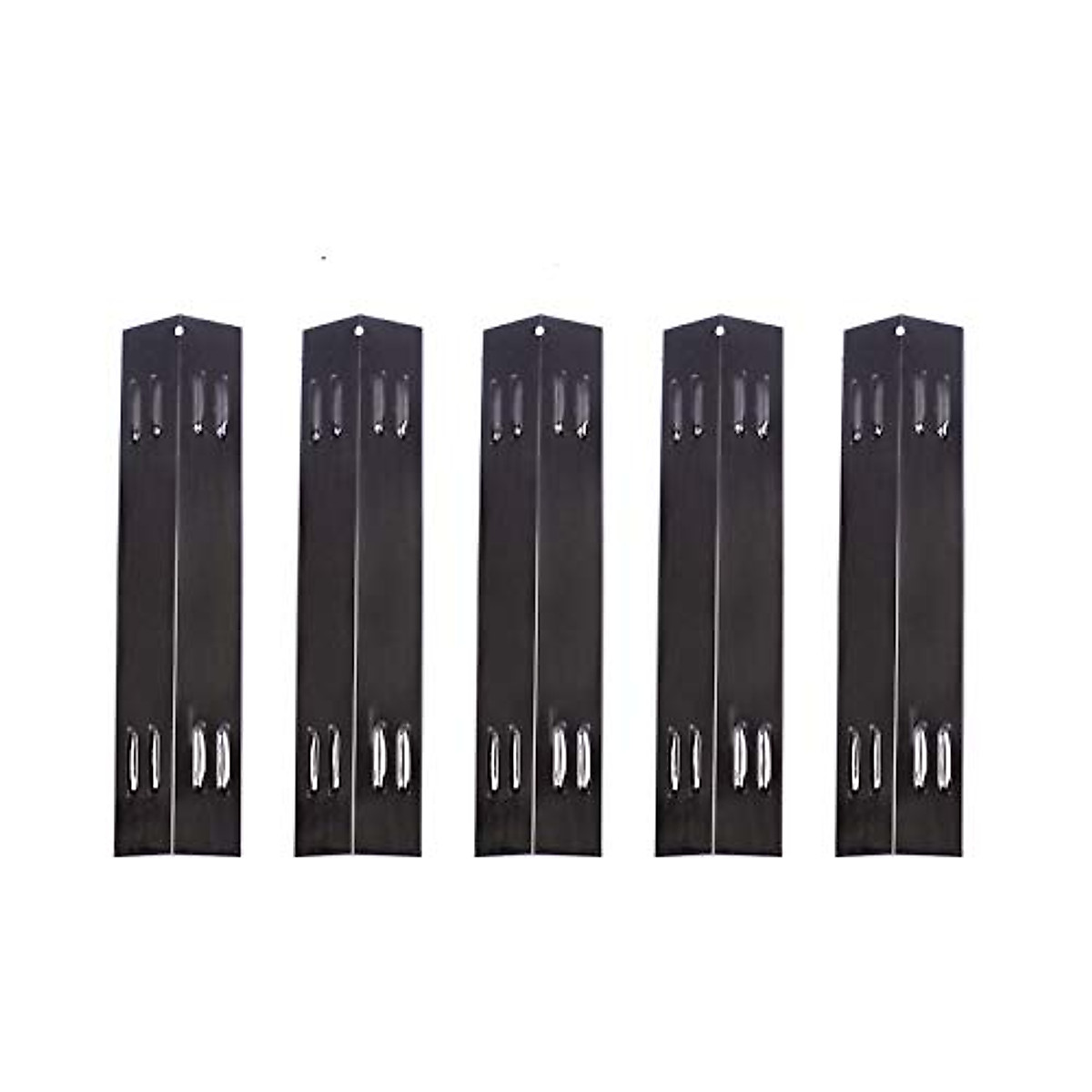 Zljiont Repair Parts Porcelain Steel Heat Plate, Heat Tent, Burner Cover, Heat Shield 105-13003 Replacement for Dyna-Glow 5 Burner DGE 530/486 Series DGB390SNP-D, DGB390GNP-D Gas Grill Models